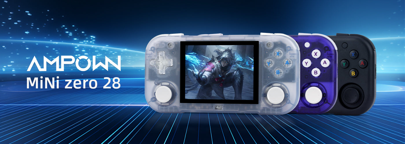 AMPOWN Mini Zero 28: The Retro Game Console for On-the-Go Nostalgia